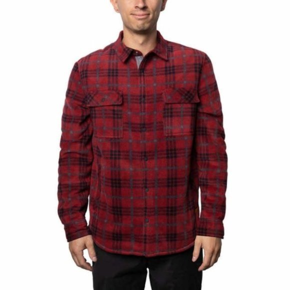 voyager | Jackets & Coats | Voyager Polar Fleece Snap Up Shirt Jacket ...